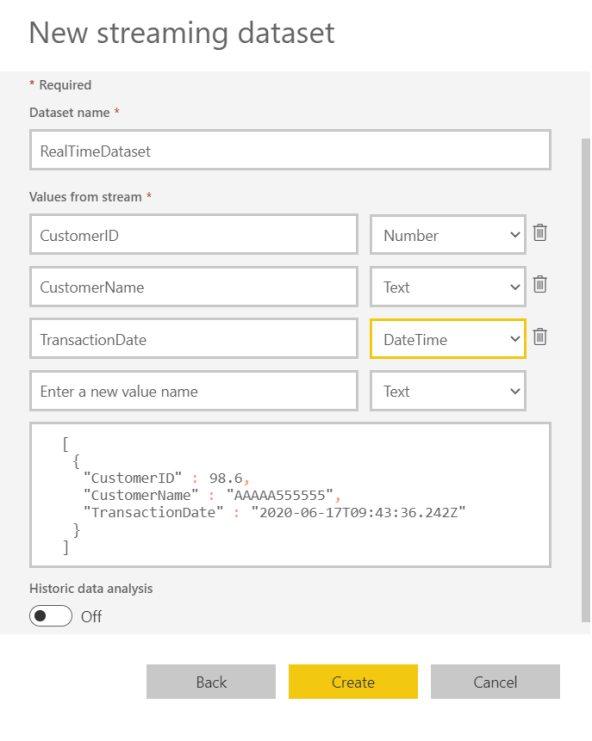 Power BI’da Gerçek Zamanlı Veri Kümeleri (Real time dataset) – Meltem ...